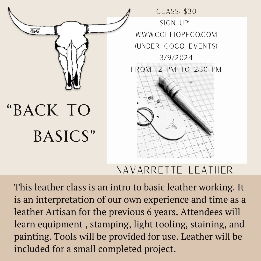 Back To Basics Leather Class | Colliope Co